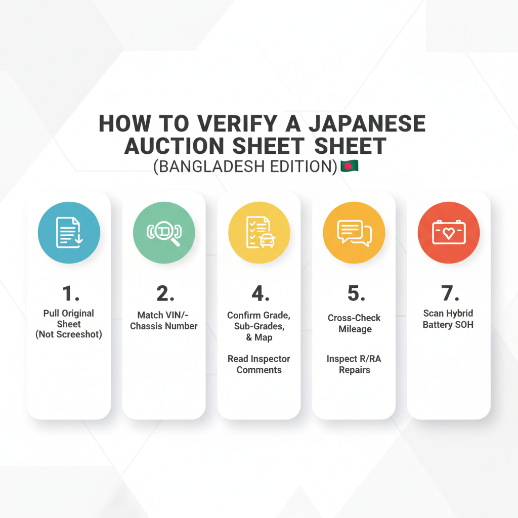 Japanese Auction Grades Scale : Bangladesh Guide